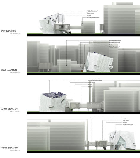 THEEAE Cube Mixed-Use Office Tower Design | 辦公樓設計 | 다용도 사무소건물설계 | 디애건축 ...