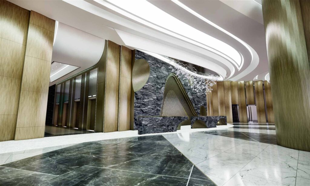 Main Lobby at Koi Resort – Context Inspires Creativity